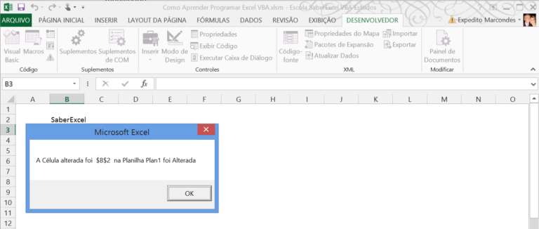 Aprenda como usar o VBA no Aplicativo Excel - Excel vba Eventos